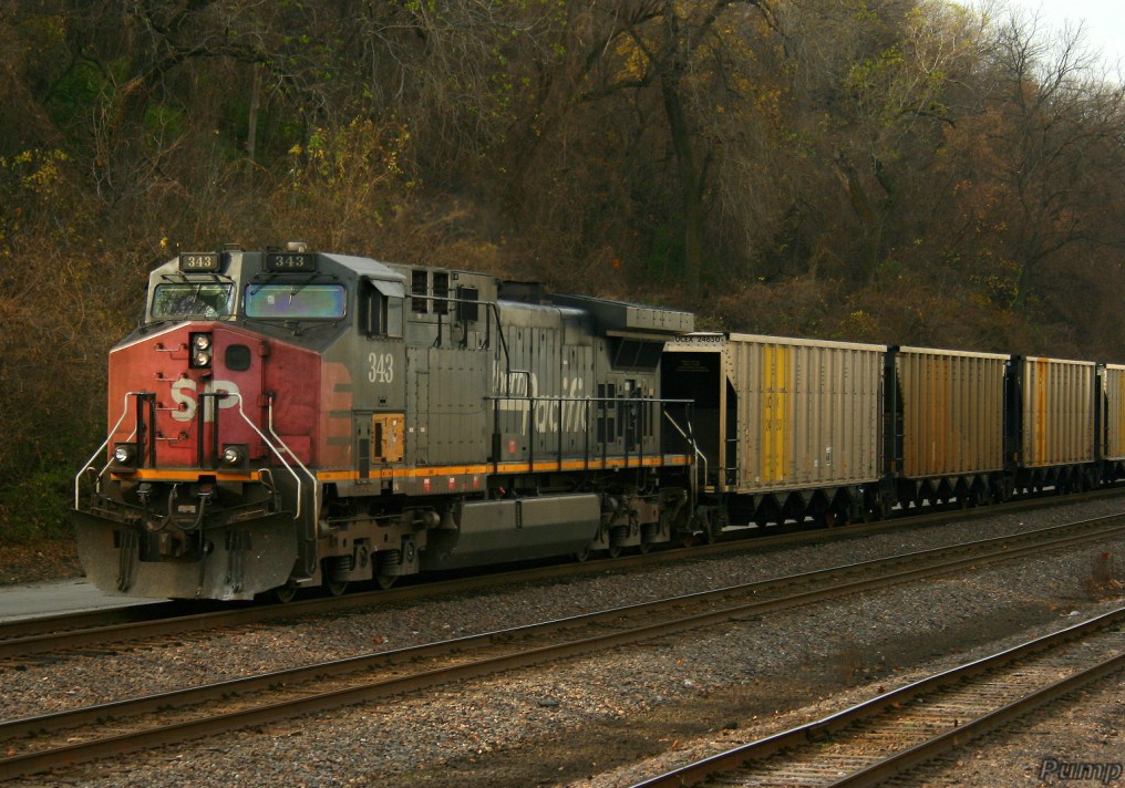 Westbound UP Empty Coal Train DPU - SP 343
